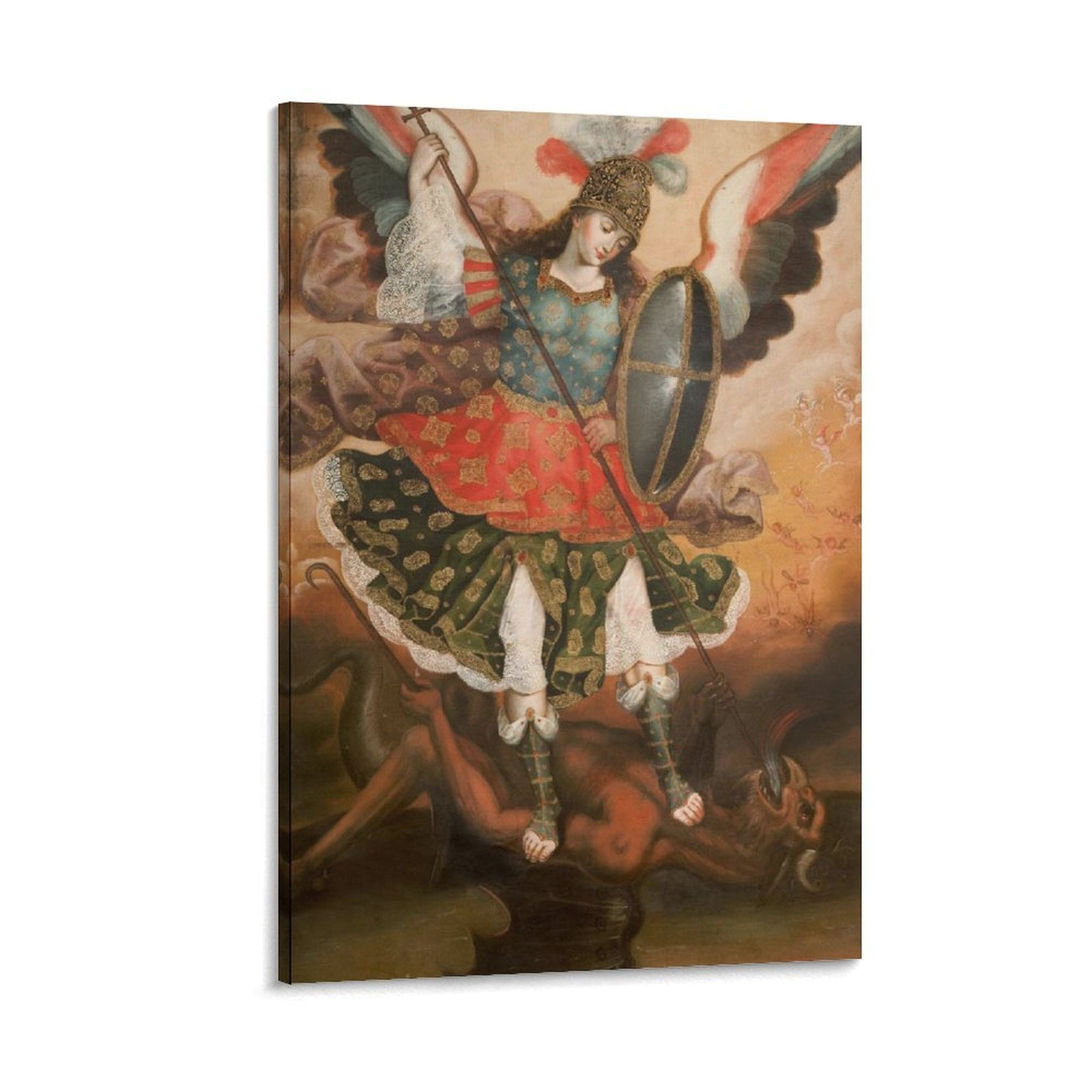 Archangel Michael Wall Art Picture Print Canvas Poster Wall Paint Art Posters Decor Modern Home ...