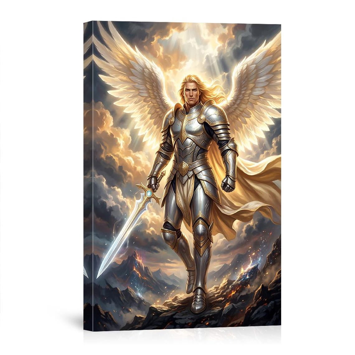 Archangel Michael Warrior Divine Heavenly Angel For Living Room Bedroom ...