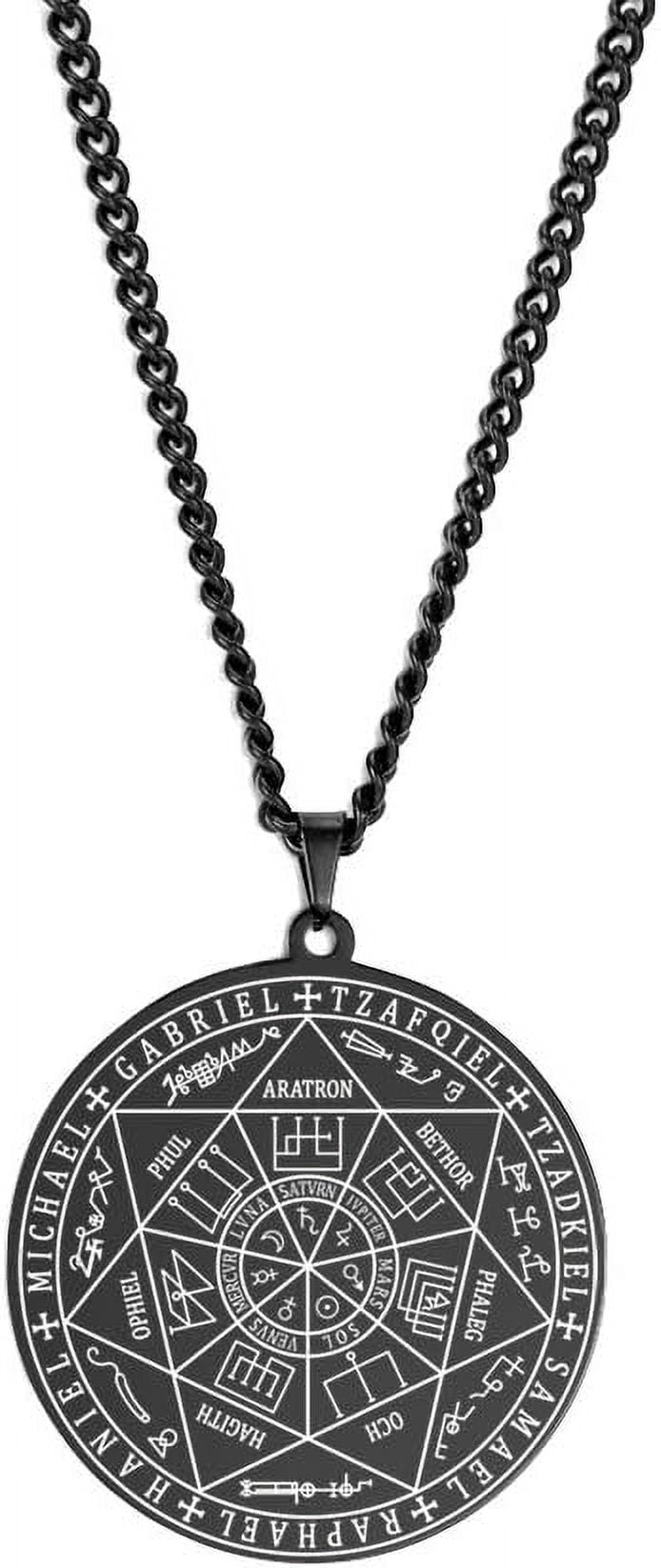 Archangel Necklace 7 Archangels Pendant Stainless Steel Archangels ...