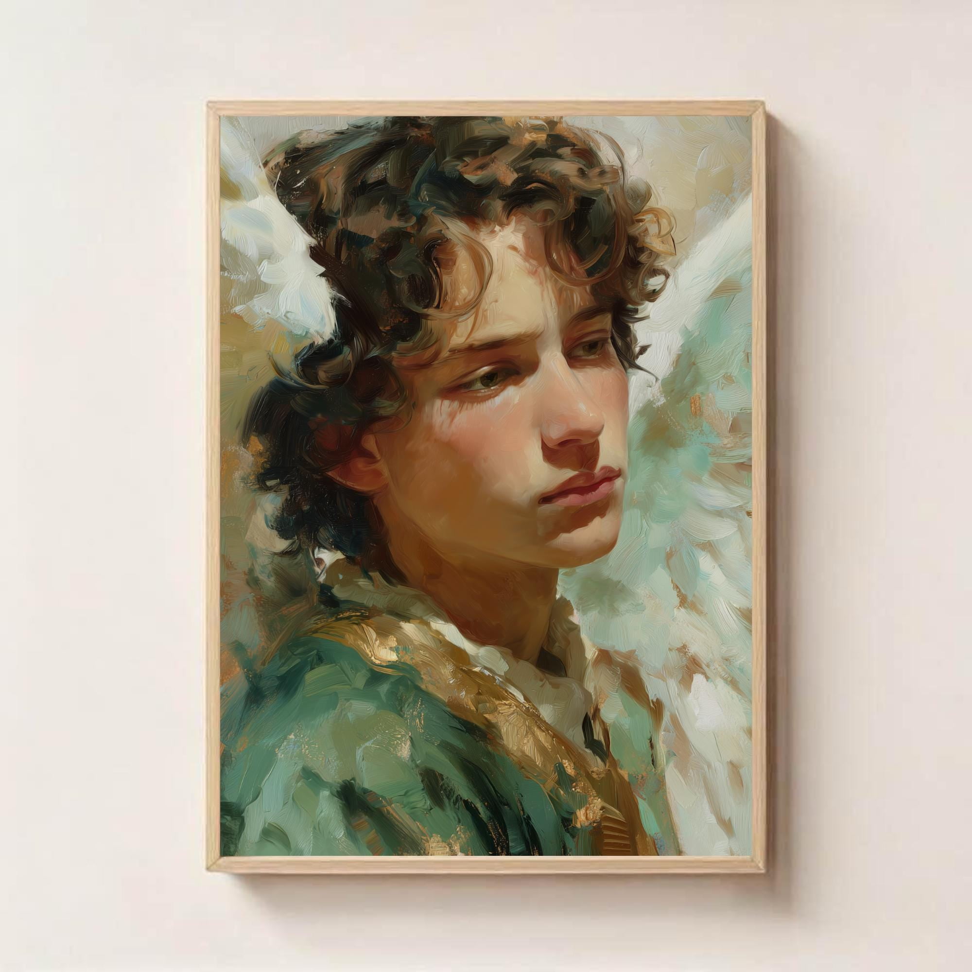 Archangel Raphael Art Print – Guardian Of Healing And Divine Light ...