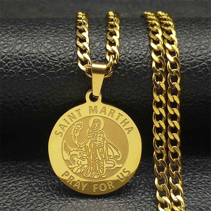 Archangel Saint Raphael Seal Necklace 14K Yellow Gold Healing Angel ...