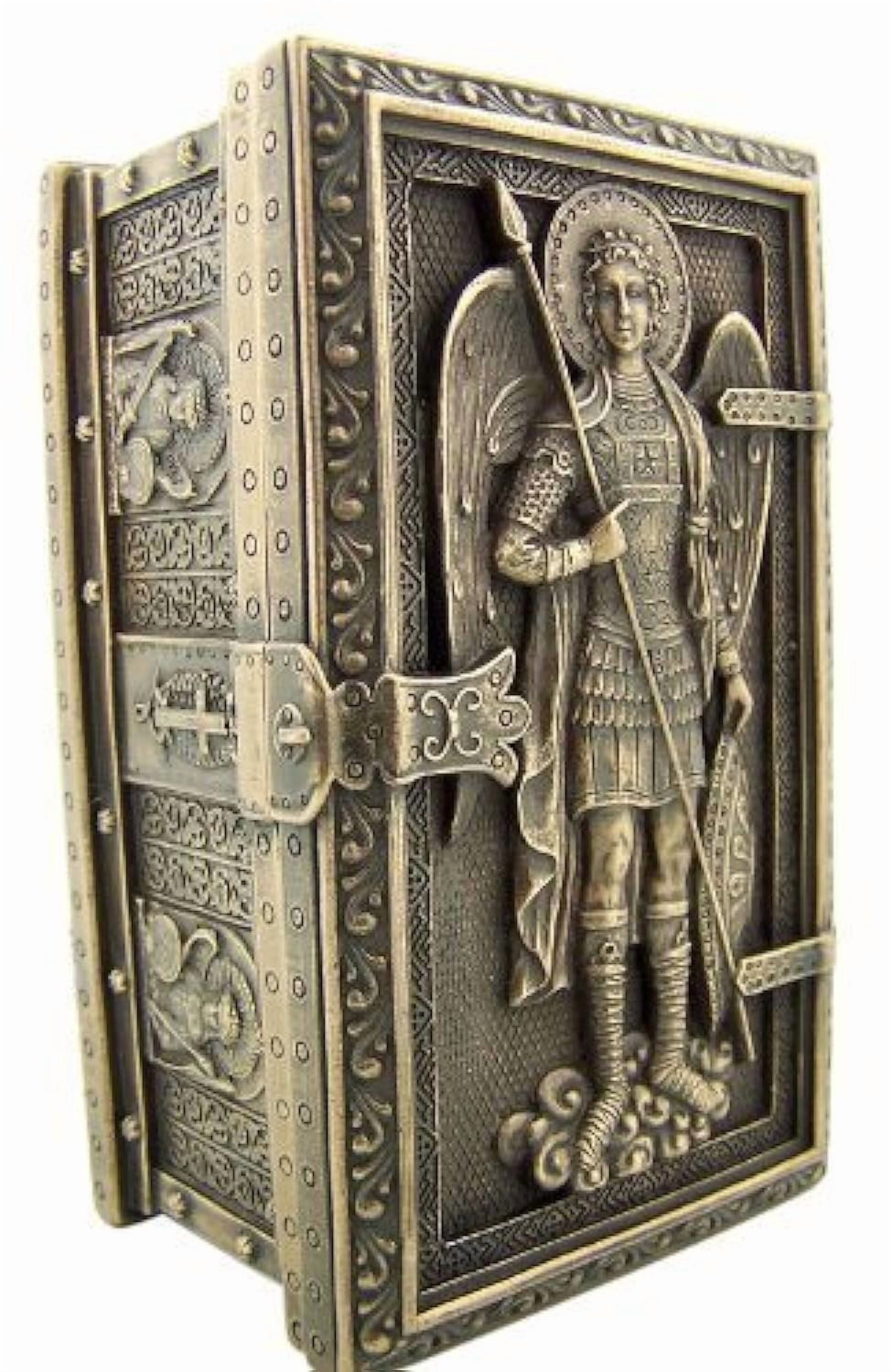 Archangel Saint St Michael Cold Cast Bronze Rosary Relic or Keepsake ...