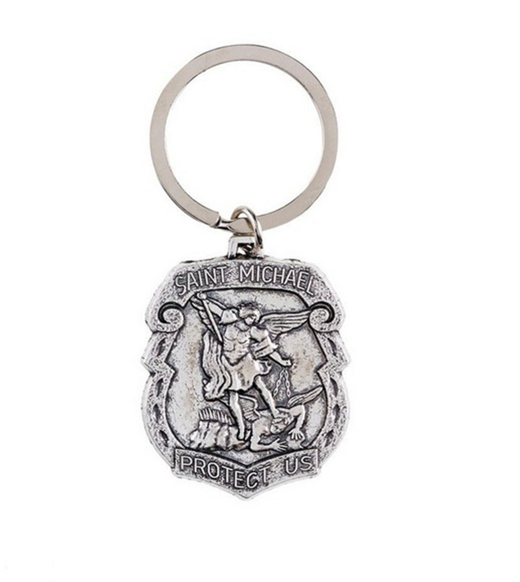 Archangel St Michael Badge Religious Key Ring - Walmart.com