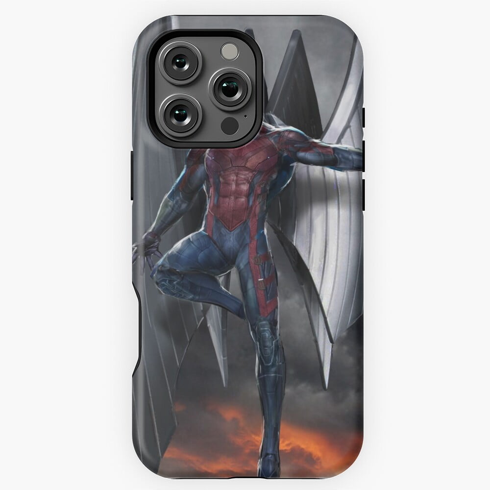 Archangel Winged Warrior Celestial Emblem Art iPhone Case 17 11 12 13 ...