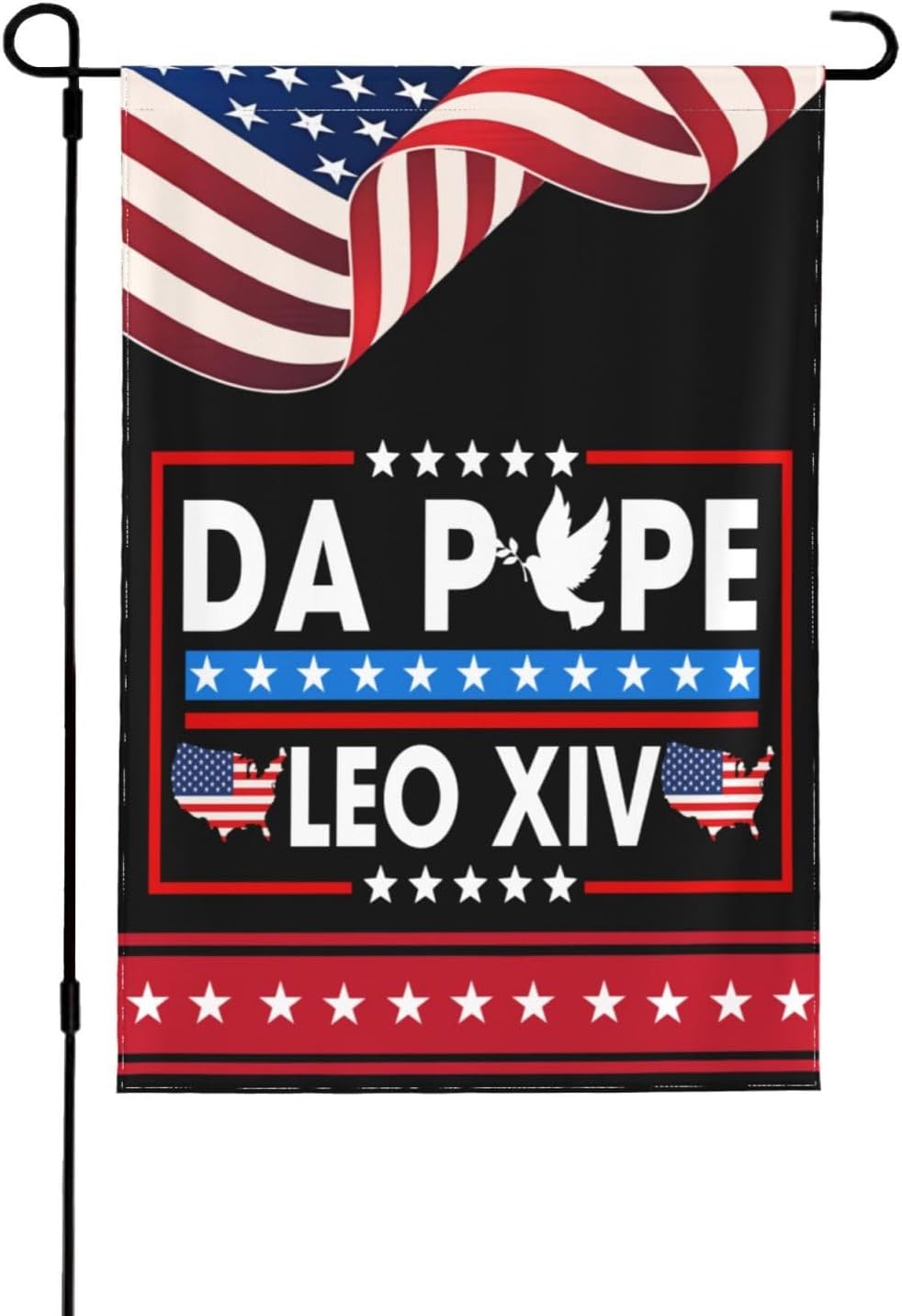 Archbishop of the United States Pope Leo Xiv Courtyard Flag 12x18 ...