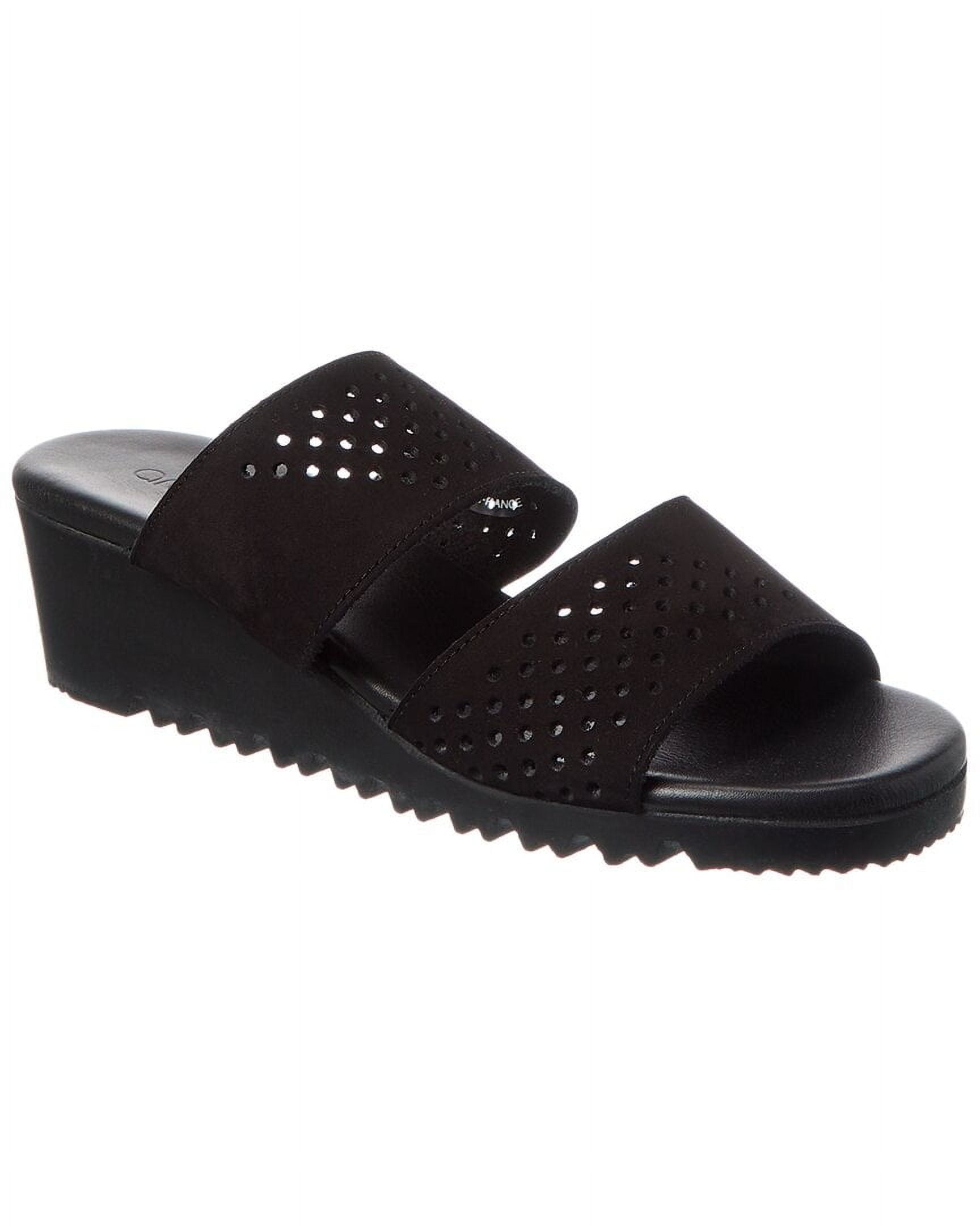 Arche Balahi Suede Wedge Sandal, 36, Black - Walmart.com