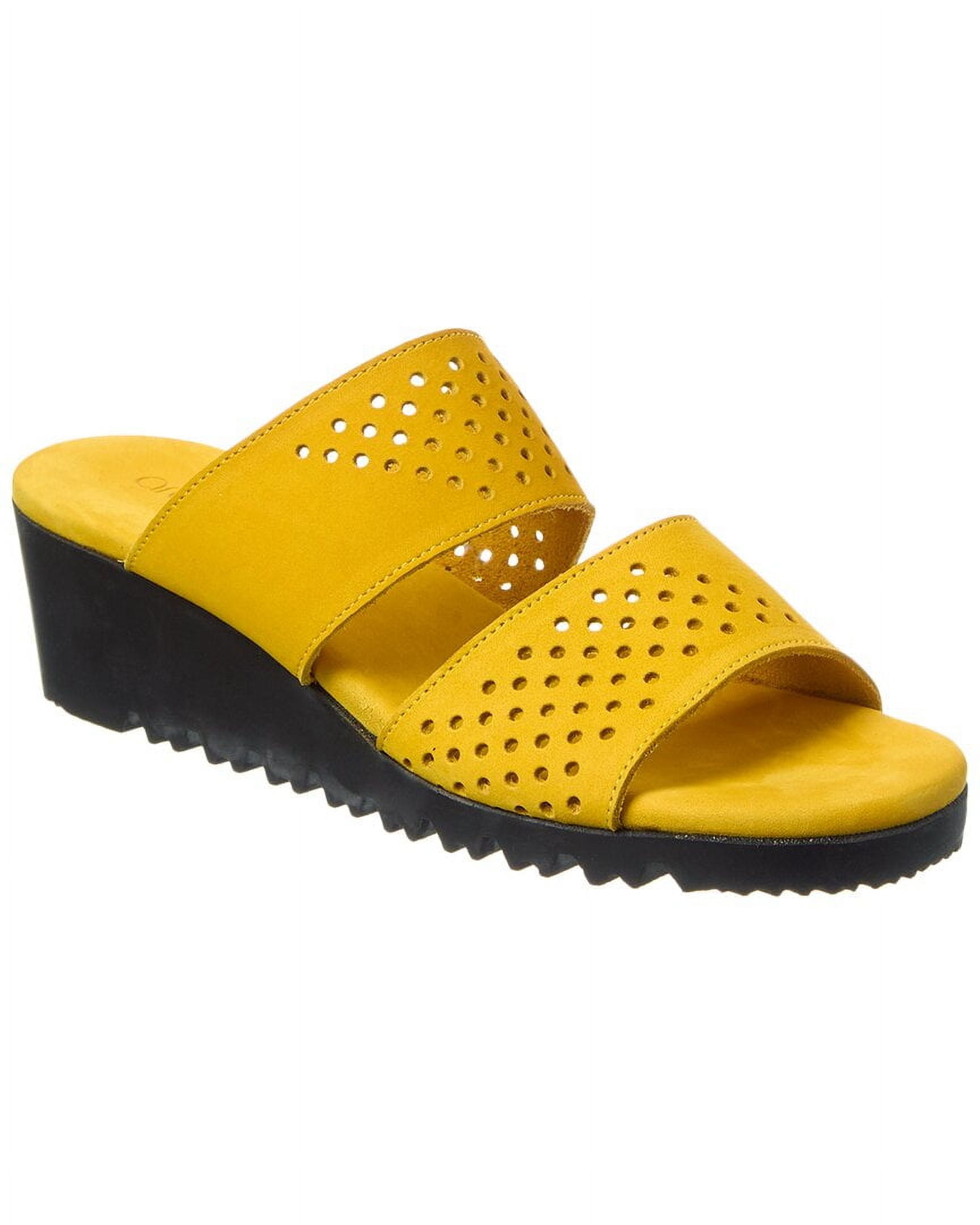 Arche Balahi Suede Wedge Sandal, 42, Yellow - Walmart.com