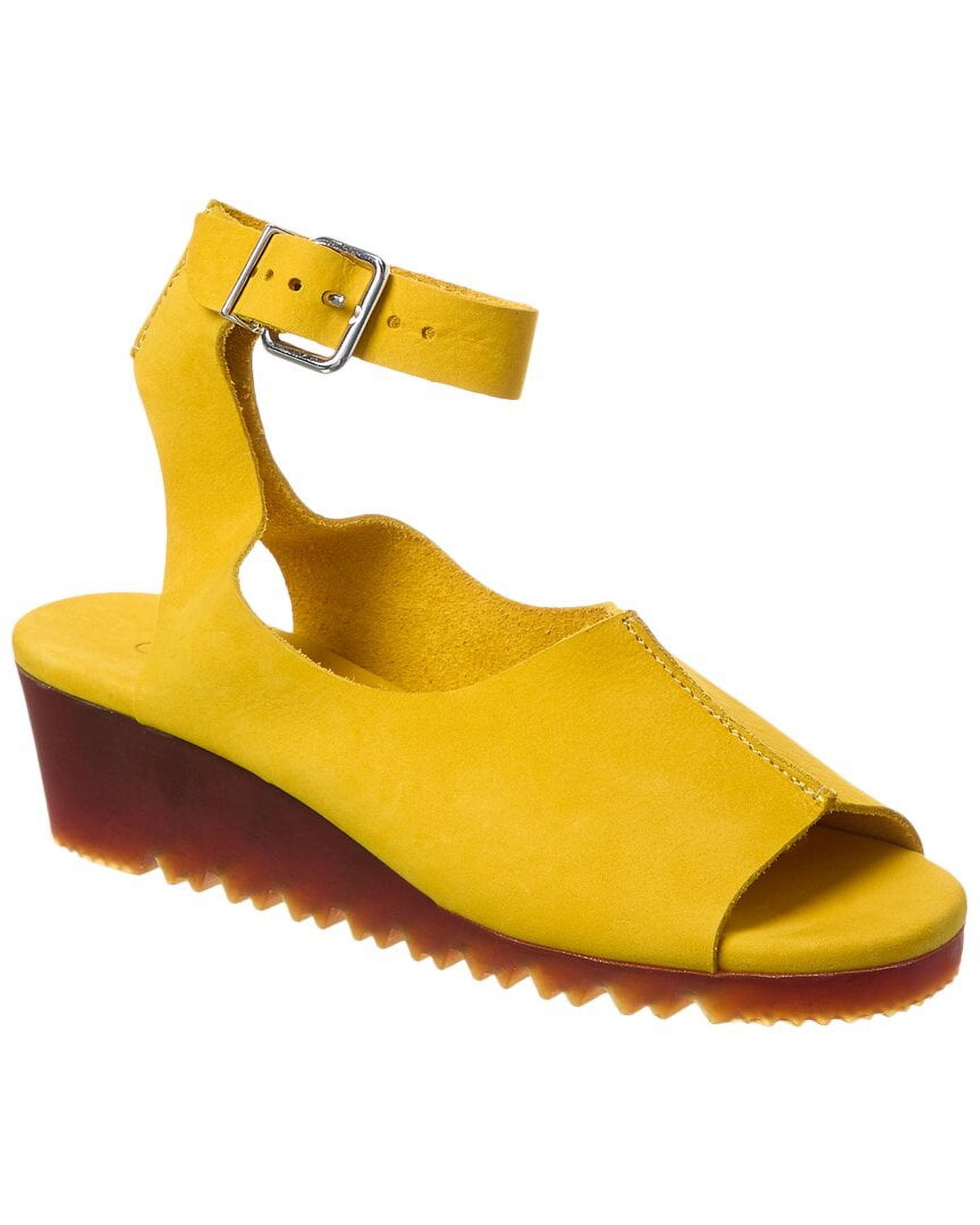 Arche Baliko Suede Wedge Sandal, 40, Yellow - Walmart.com