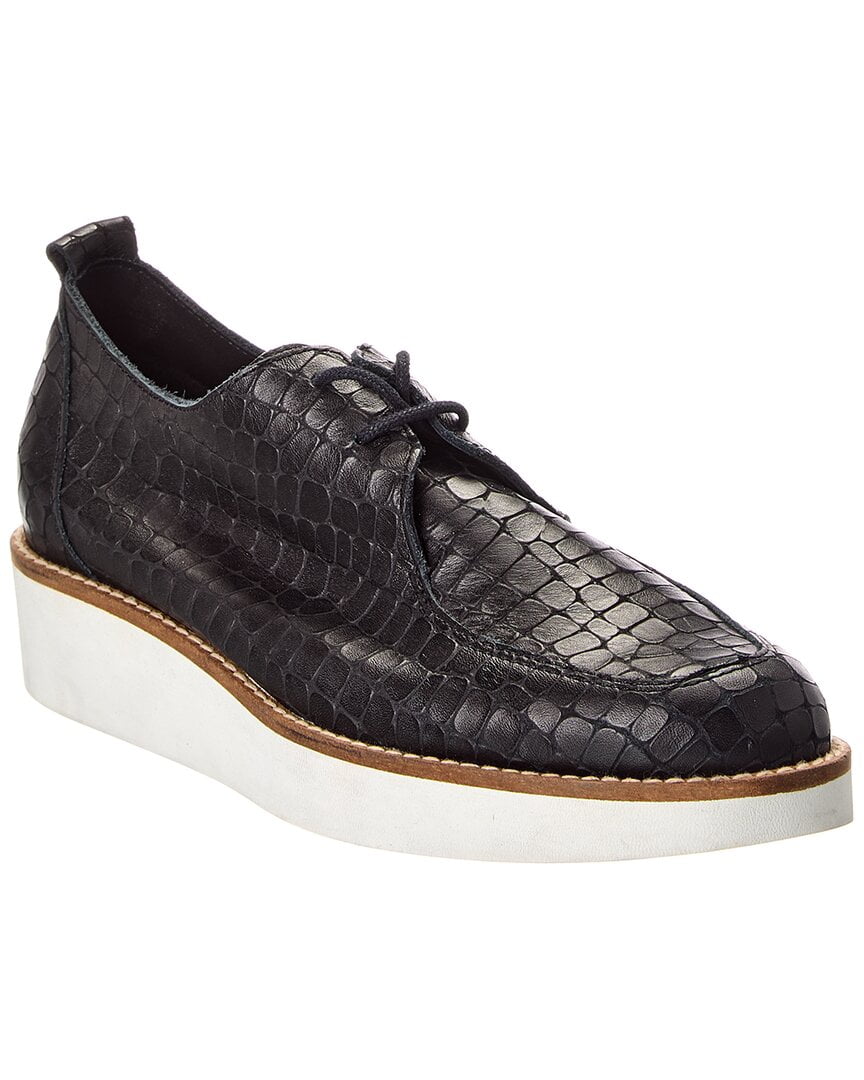 Arche Dalika Croc-Embossed Leather Sneaker, 41, Black - Walmart.com
