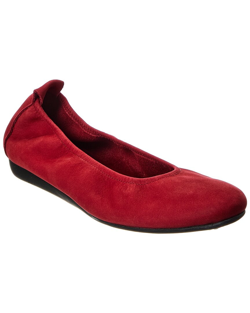 Arche Laius Leather Flat, 36, Red - Walmart.com