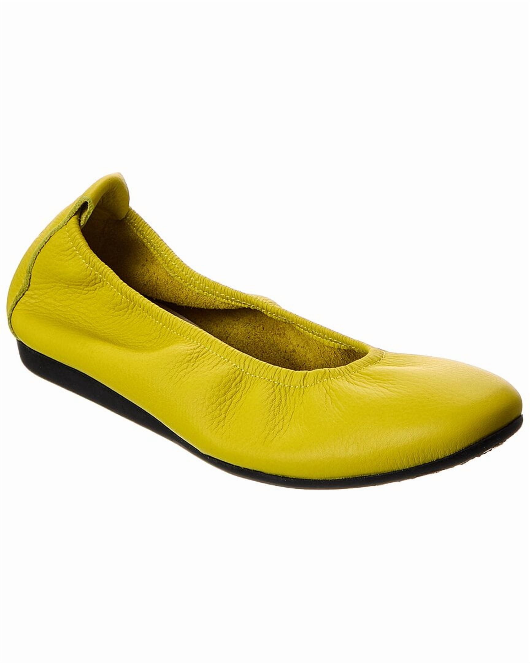 Arche Laius Leather Flat, 40, Yellow - Walmart.com