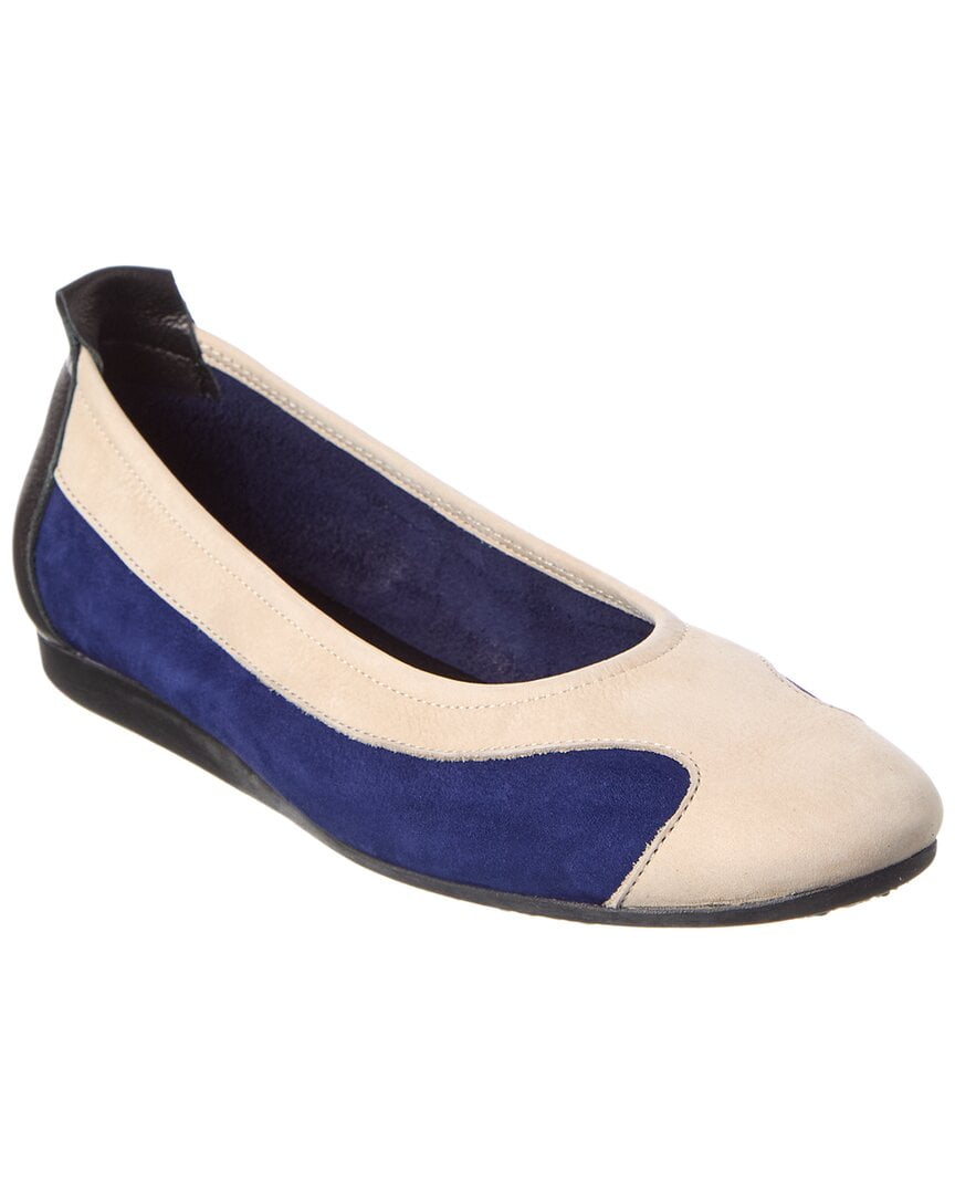 Arche Lambaa Leather Flat, 36, Blue - Walmart.com