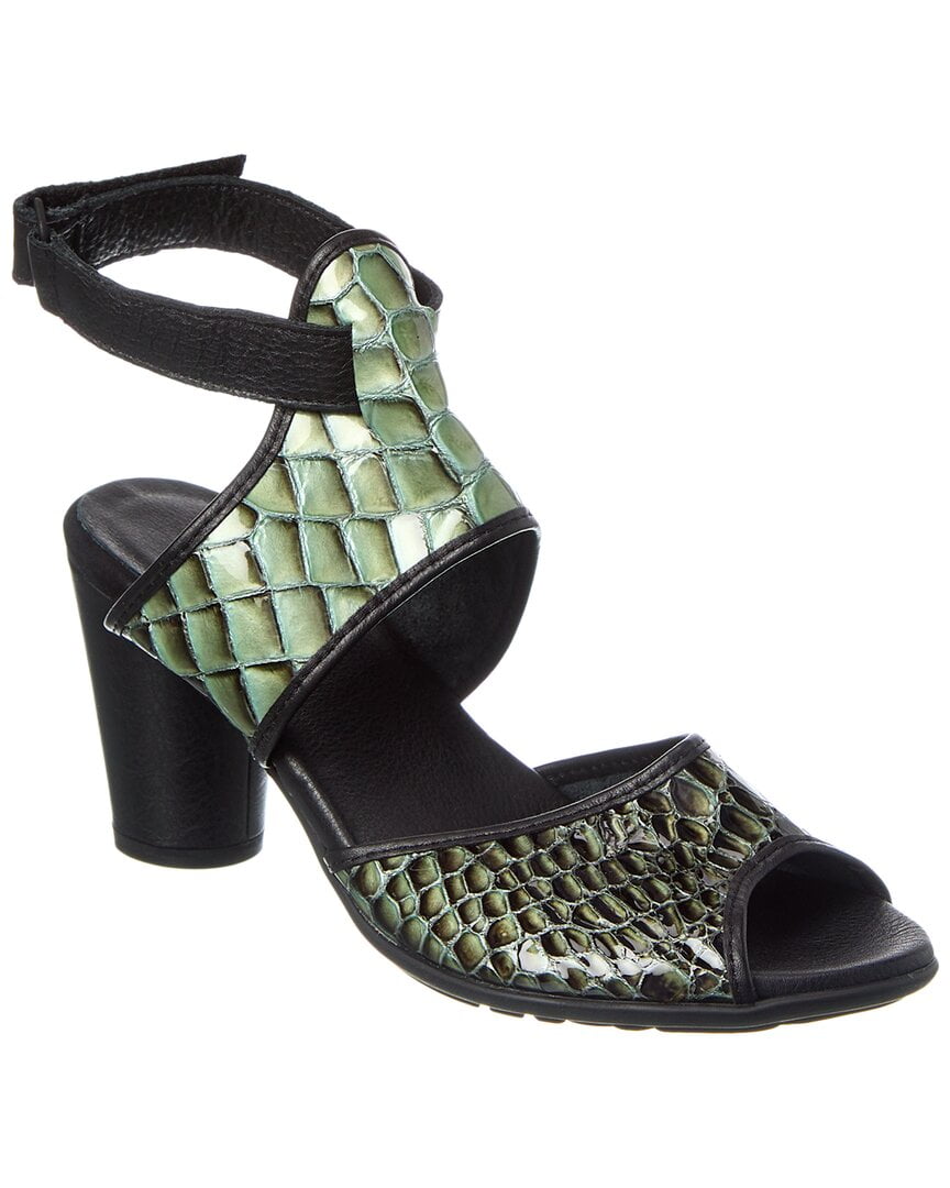 Arche Leiga Leather Sandal, 37, Black - Walmart.com