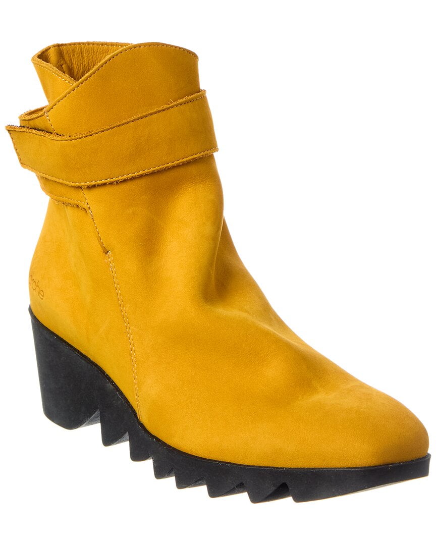 Arche Patero Leather Bootie, 40, Yellow - Walmart.com
