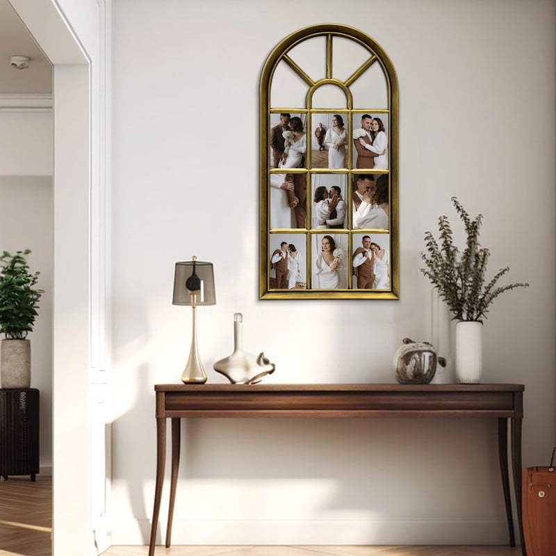 Arched Collage Picture Frame for Wall Decor - Holds 9 PCS 4x6 Photos ...