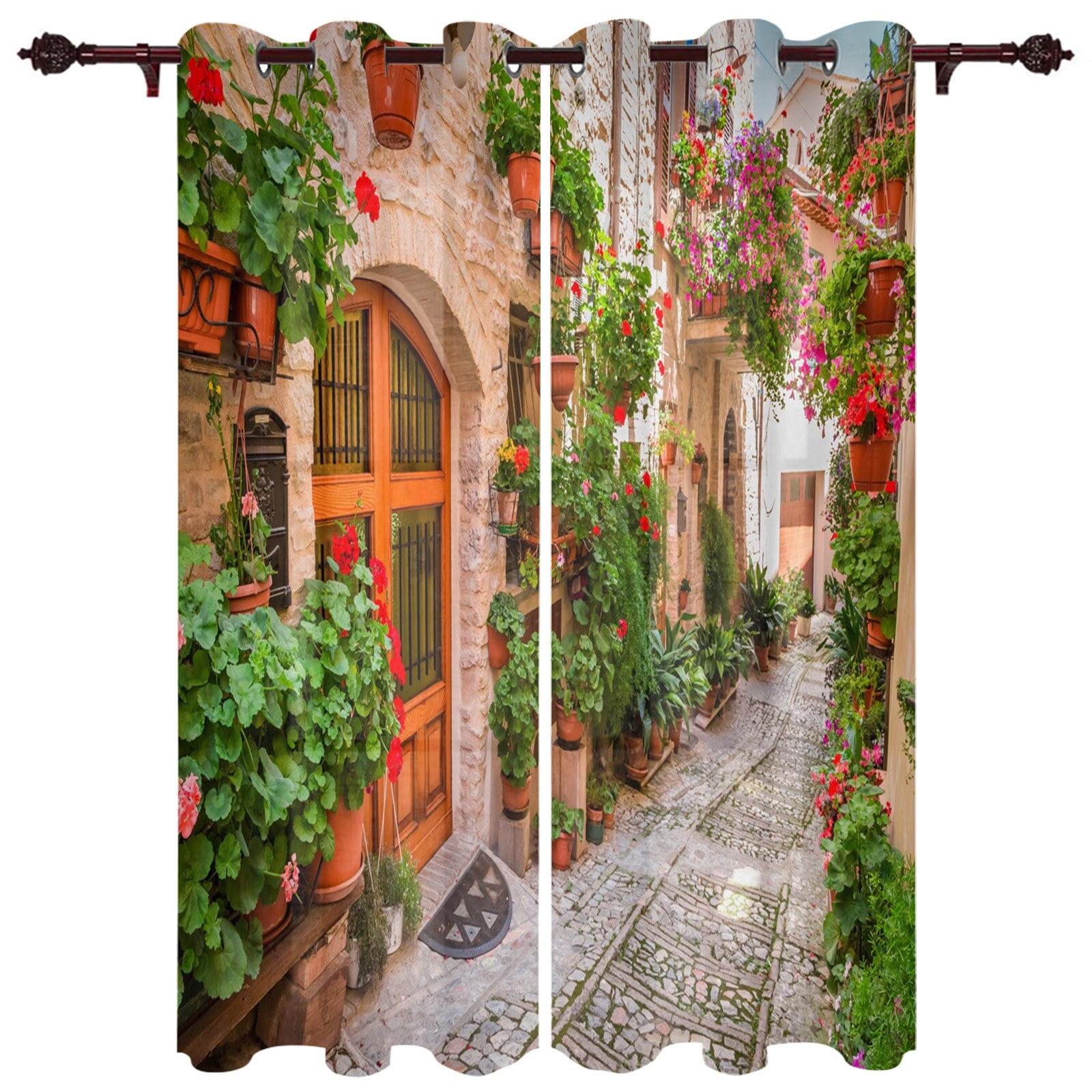 Arched Corridor Kitchen Curtain Kids Bedroom Living Room Balcony French ...