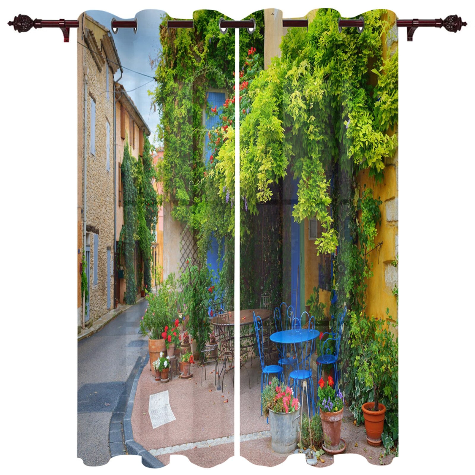 Arched Corridor Kitchen Curtain Kids Bedroom Living Room Balcony French ...