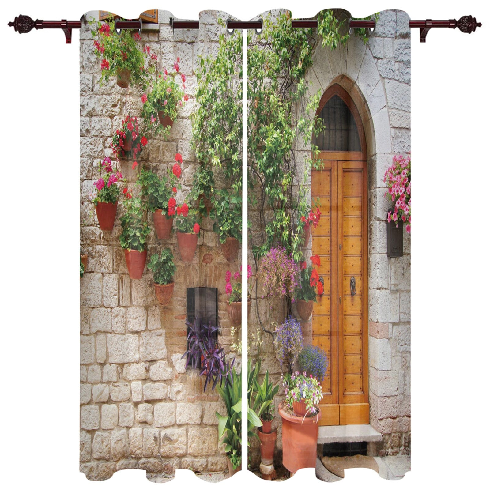 Arched Corridor Kitchen Curtain Kids Bedroom Living Room Balcony French ...