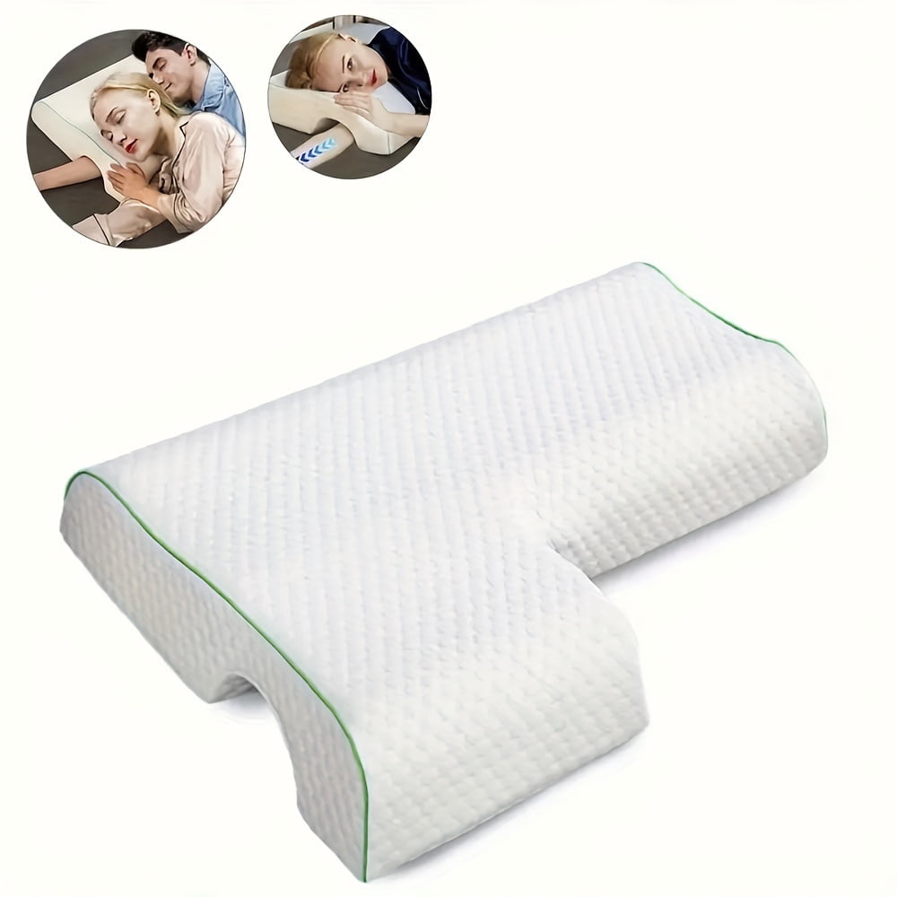 Arched Cuddle Couples Pillow with Slow Rebound and Breathable Memory ...