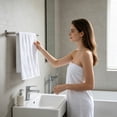 Arched Design Simple, Bath Towel Soft Absorbent Bath Towel — 35.4x19.7 ...
