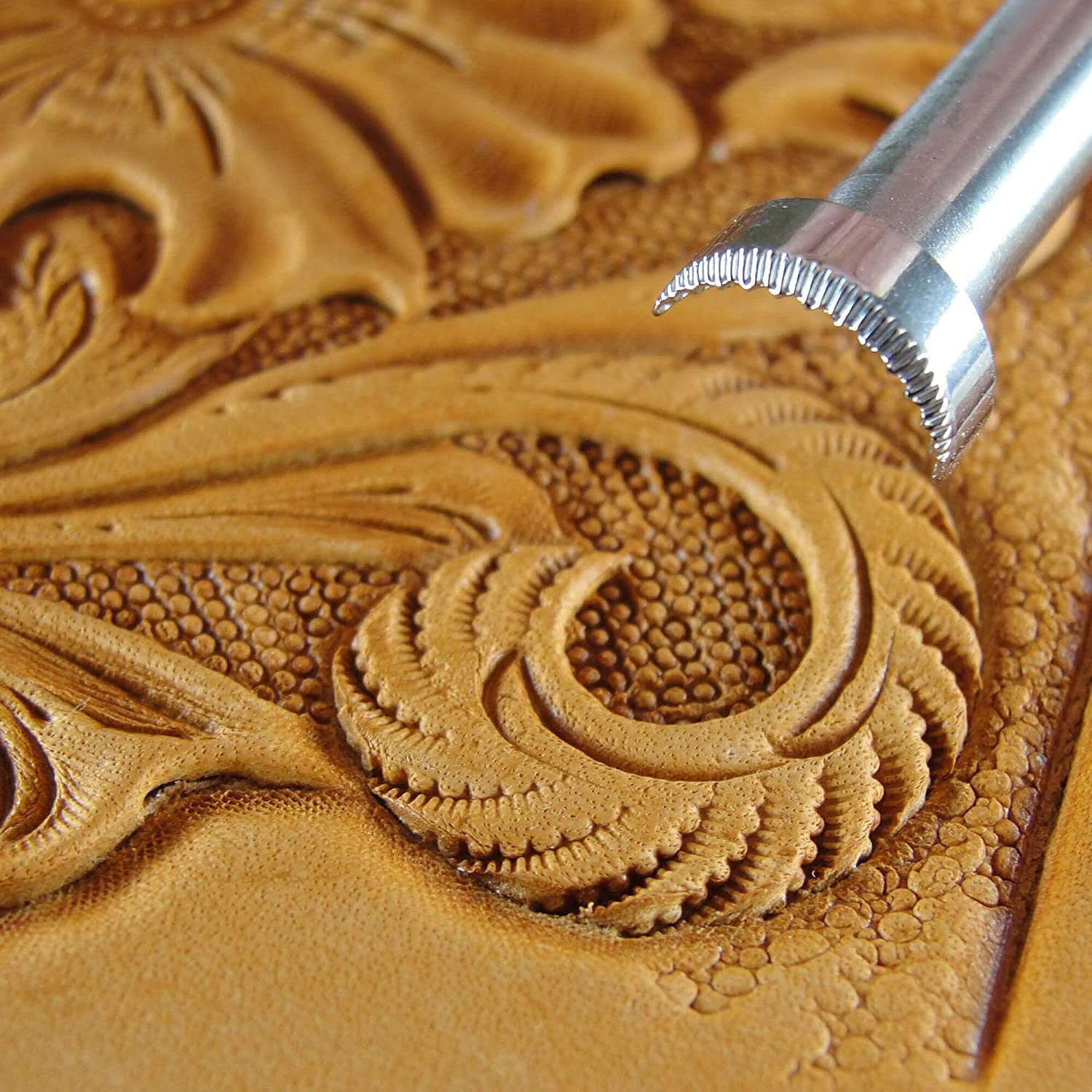 Arched Scalloped Veiner Leather Stamp, Stainless Steel Leather Stamping ...