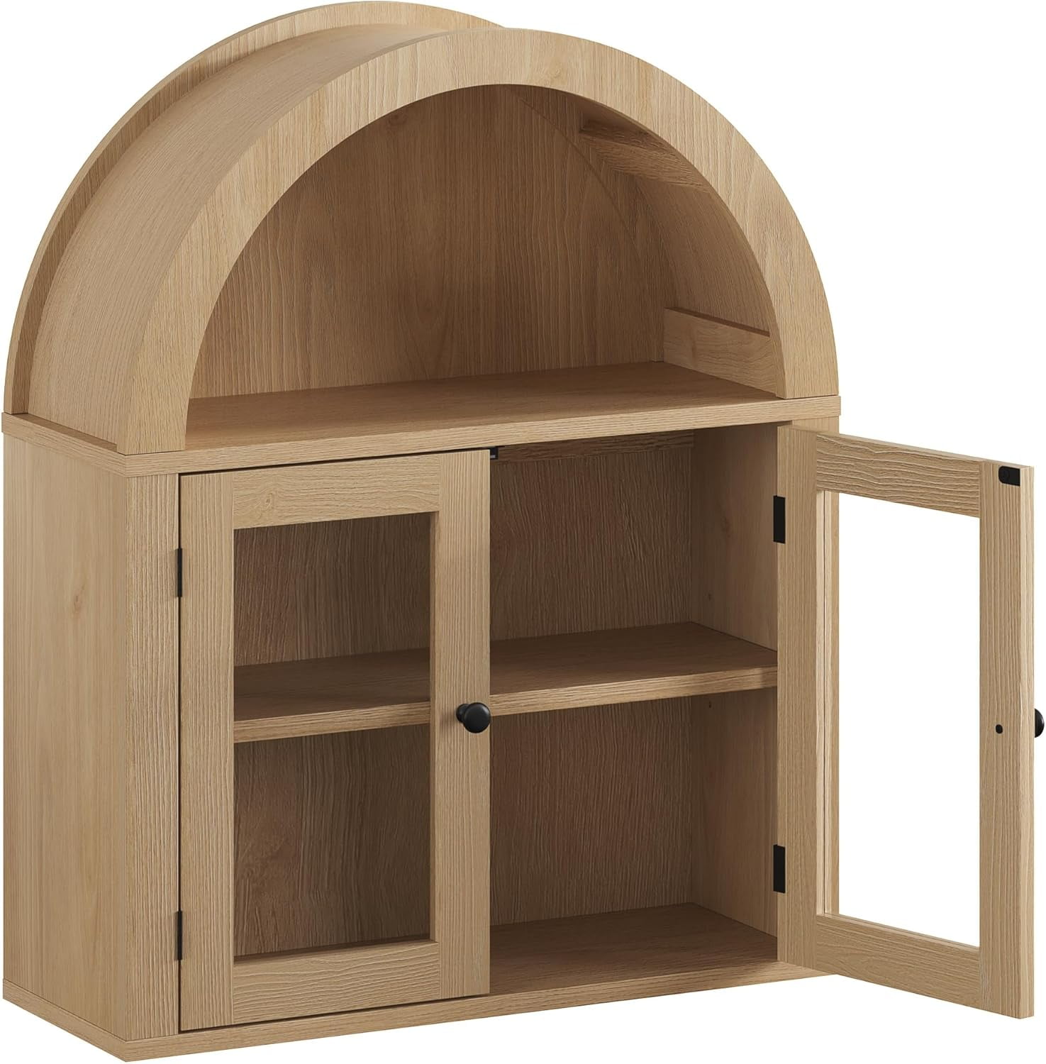 Arched Wall Cabinet Bathroom Medicine Cabinet with Adjustable Shelf ...