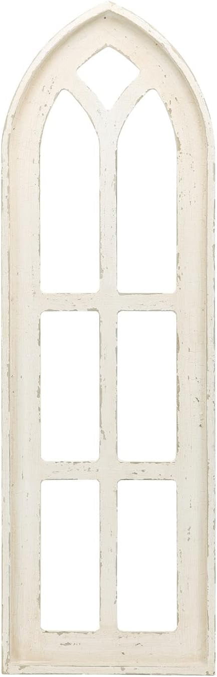 Arched Wooden Window Frame Wall Decoration, Rustic Farmhouse Wood ...