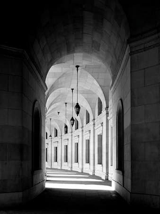 Arched architectural detail in the Federal Triangle located in ...