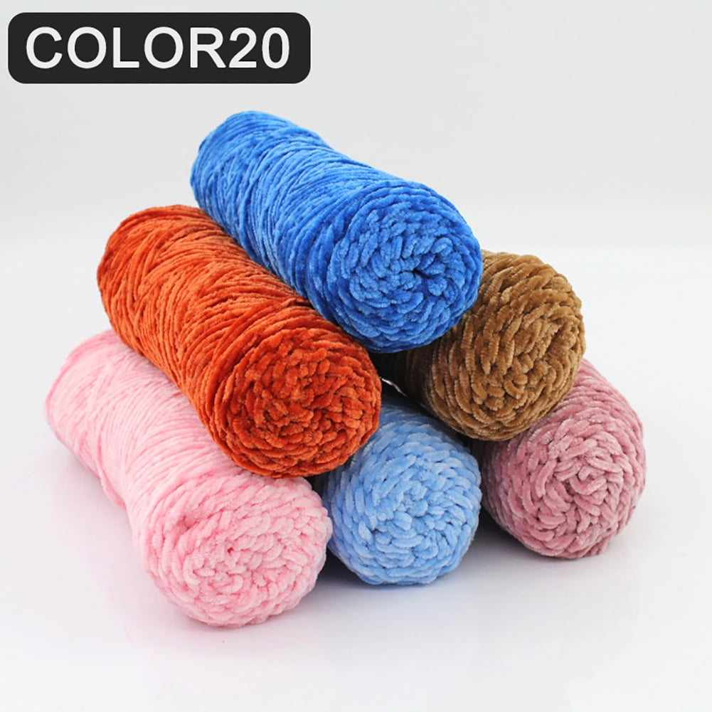 Archer 100g Chenille Soft Baby Knitting Crochet Scart Hat Woolen Yarn ...
