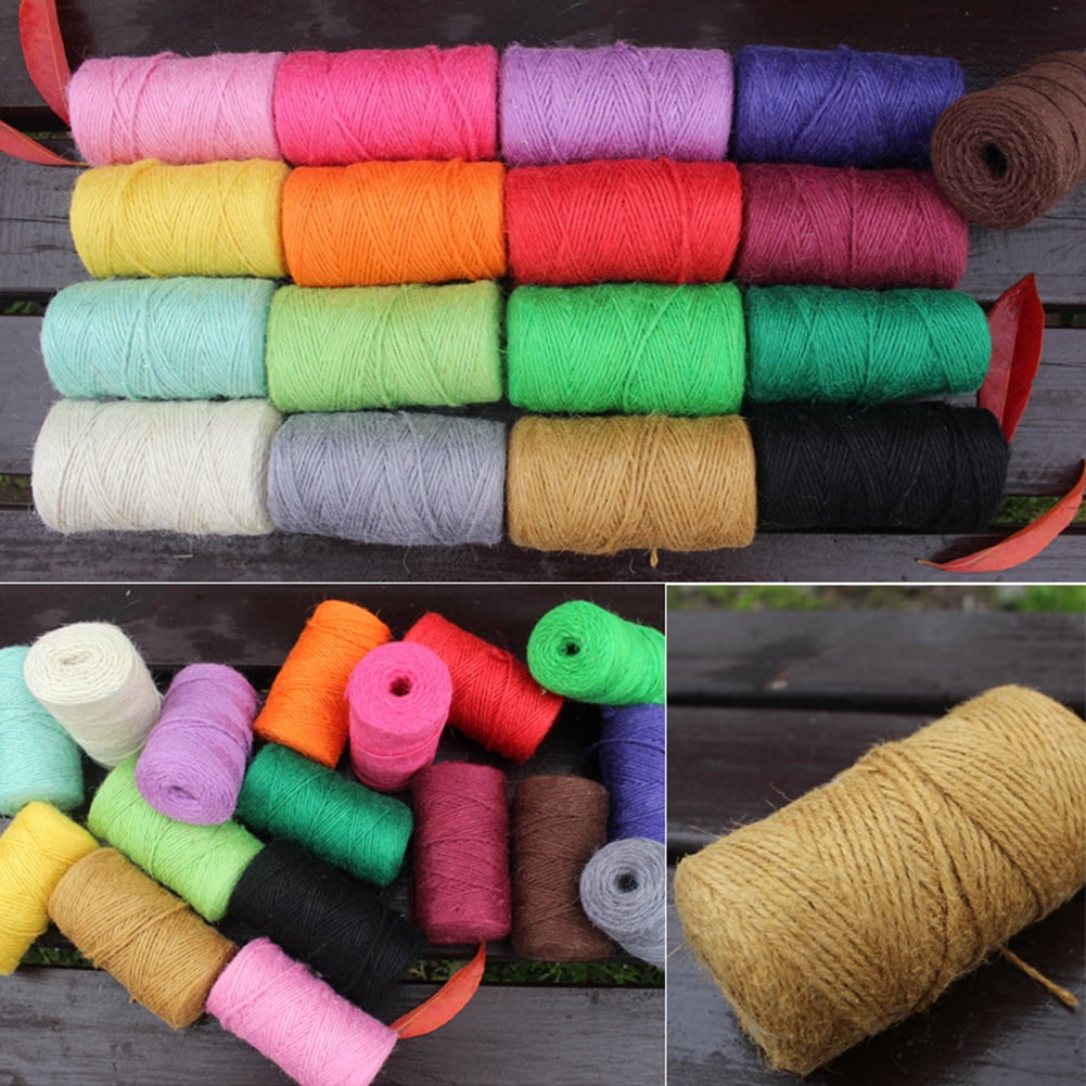 Archer 50/100cm Jute Twine Hemp Rope DIY Craft String Cord Wedding ...