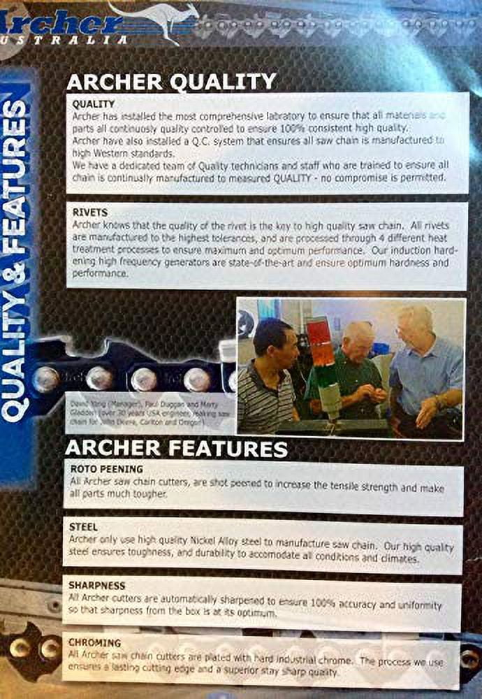 Archer Chainsaw Chain 25ft Roll 3/8" Pitch .063 Ripping Chain - Walmart.com