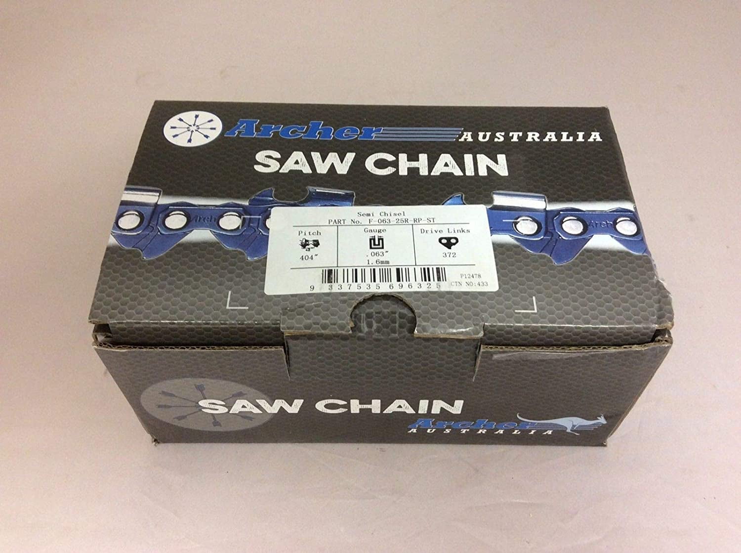 Archer Chainsaw Chain 25ft Roll .404 .063 SKIP TOOTH RIPPING CHAINSAW ...