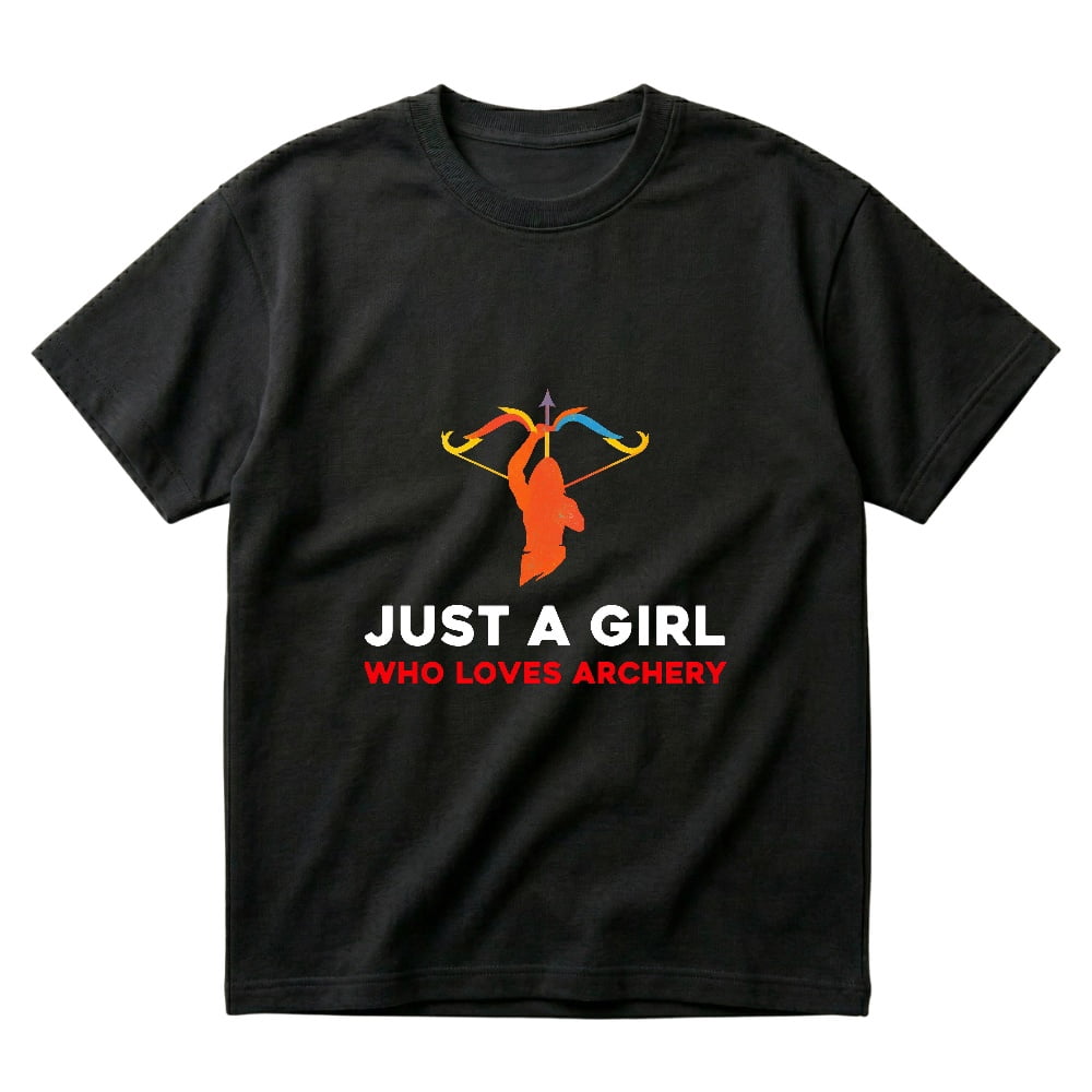 Archer Design Just A Girl Who Loves Archery Hunting Gift T-Shirts ...