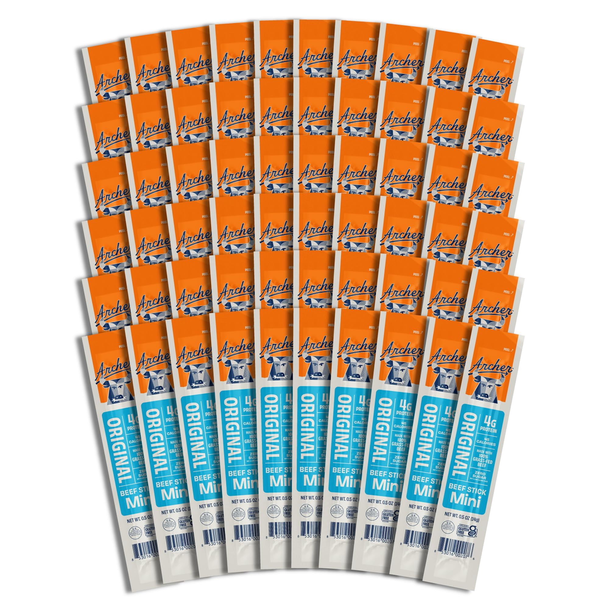 Archer Jerky Mini Beef Jerky Sticks - Grass Fed Beef, Individually ...