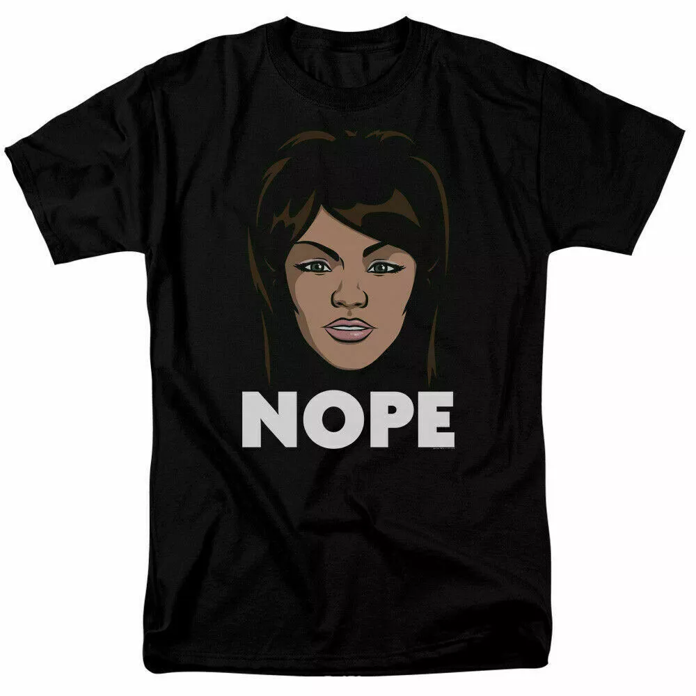Archer Lana Nope T Shirt Mens Cartoon Merchandise Lana Kane Black Hot ...