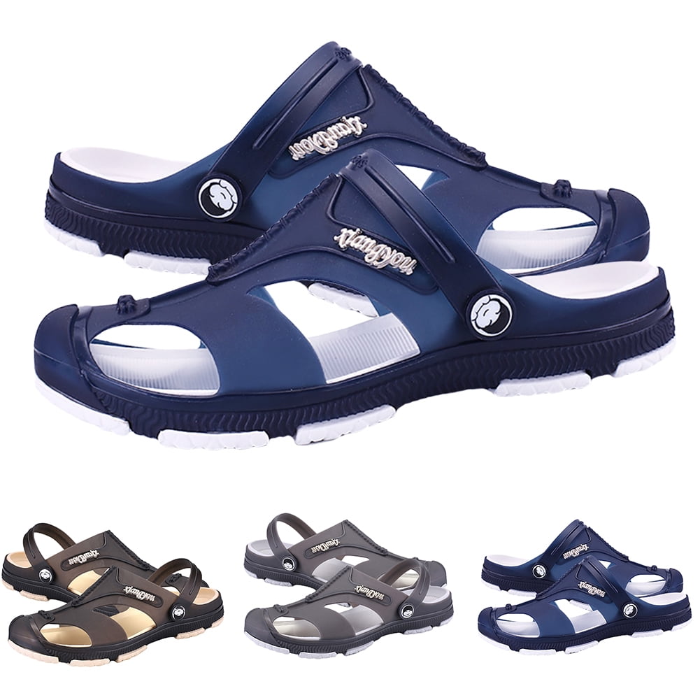 Archer Men Hollow-out Back Strap Clogs Shoes Slip-on Sandals Summer ...