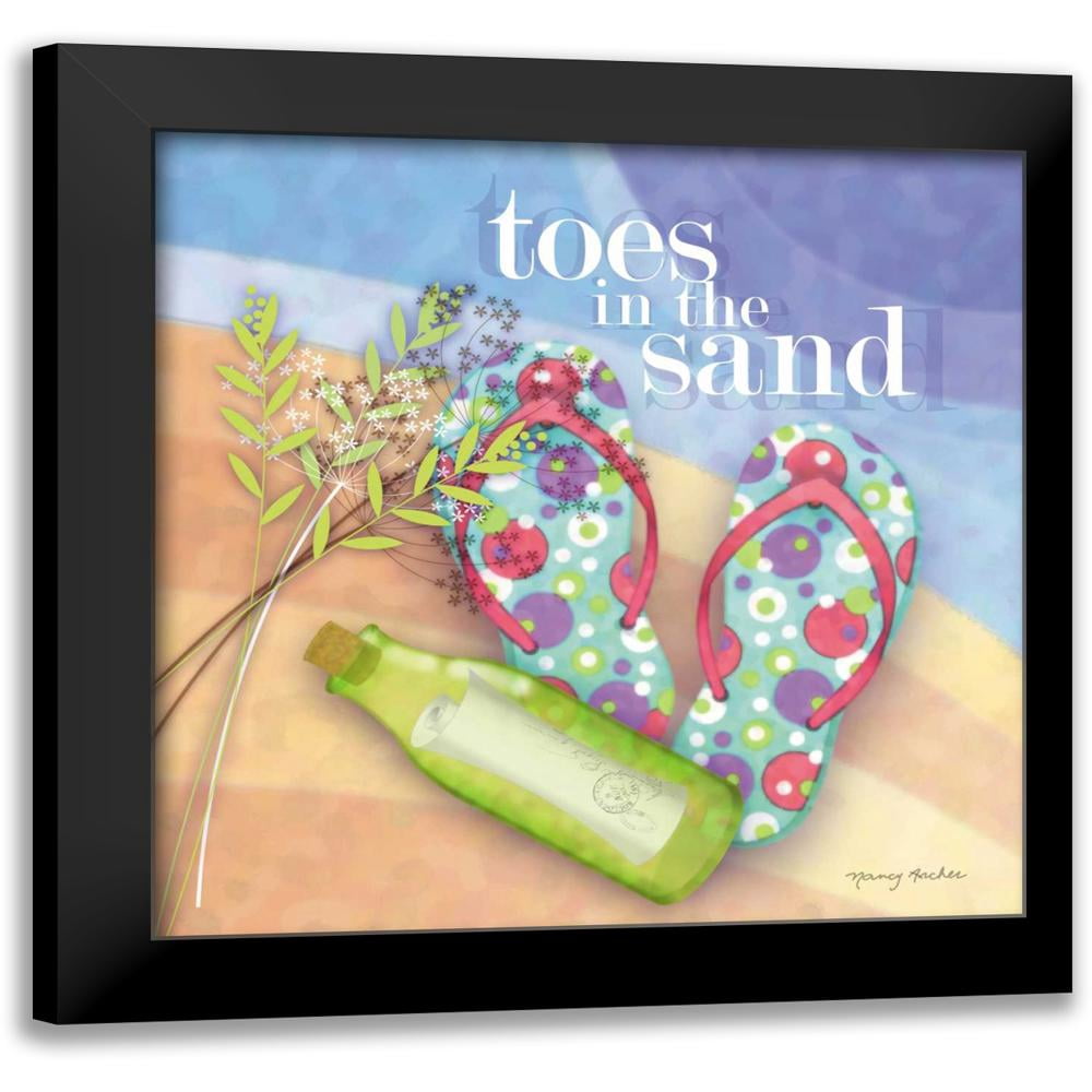 Archer, Nancy 15x15 Black Modern Framed Museum Art Print Titled - Toes ...