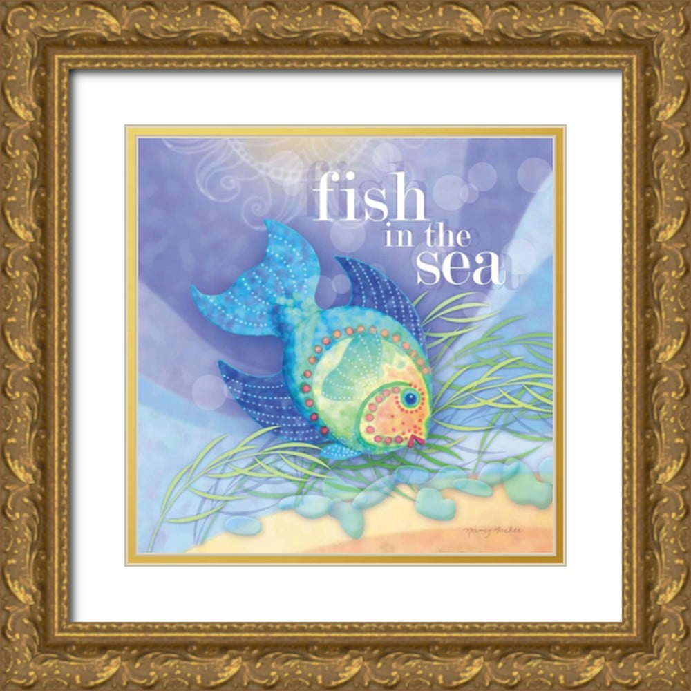 Archer, Nancy 20x20 Gold Ornate Wood Framed with Double Matting Museum ...