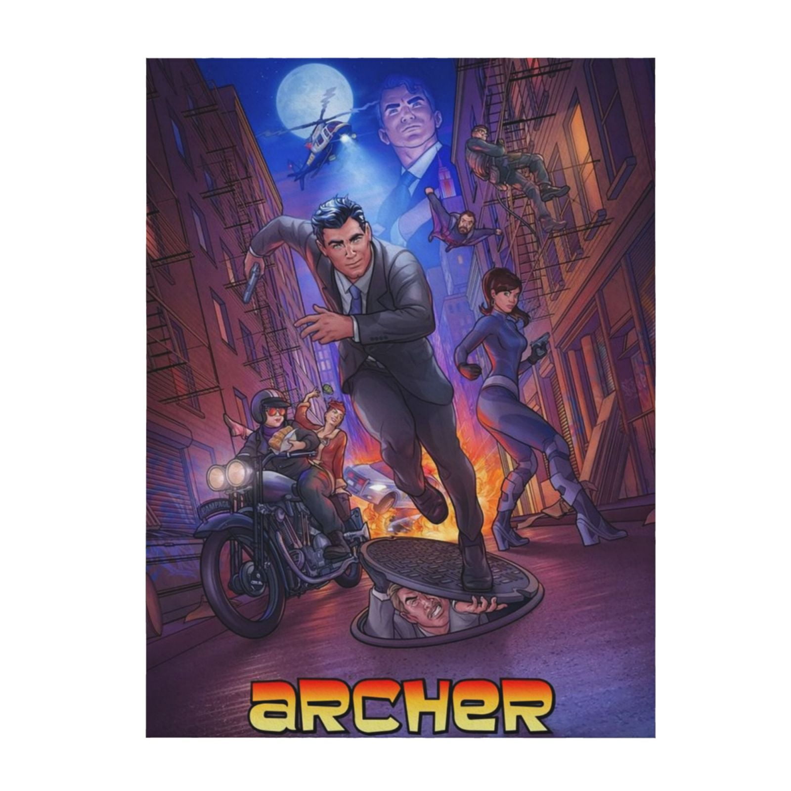 Archer Soft And Comfortable Throw Blanket Plush Lightweight Warm Plush ...