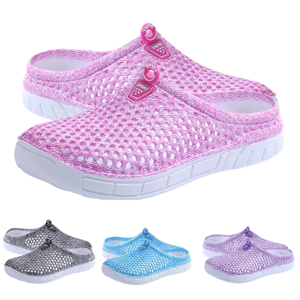 Archer Women Hollow-out Solid Color Non-slip Clogs Shoes Slip-on Summer ...