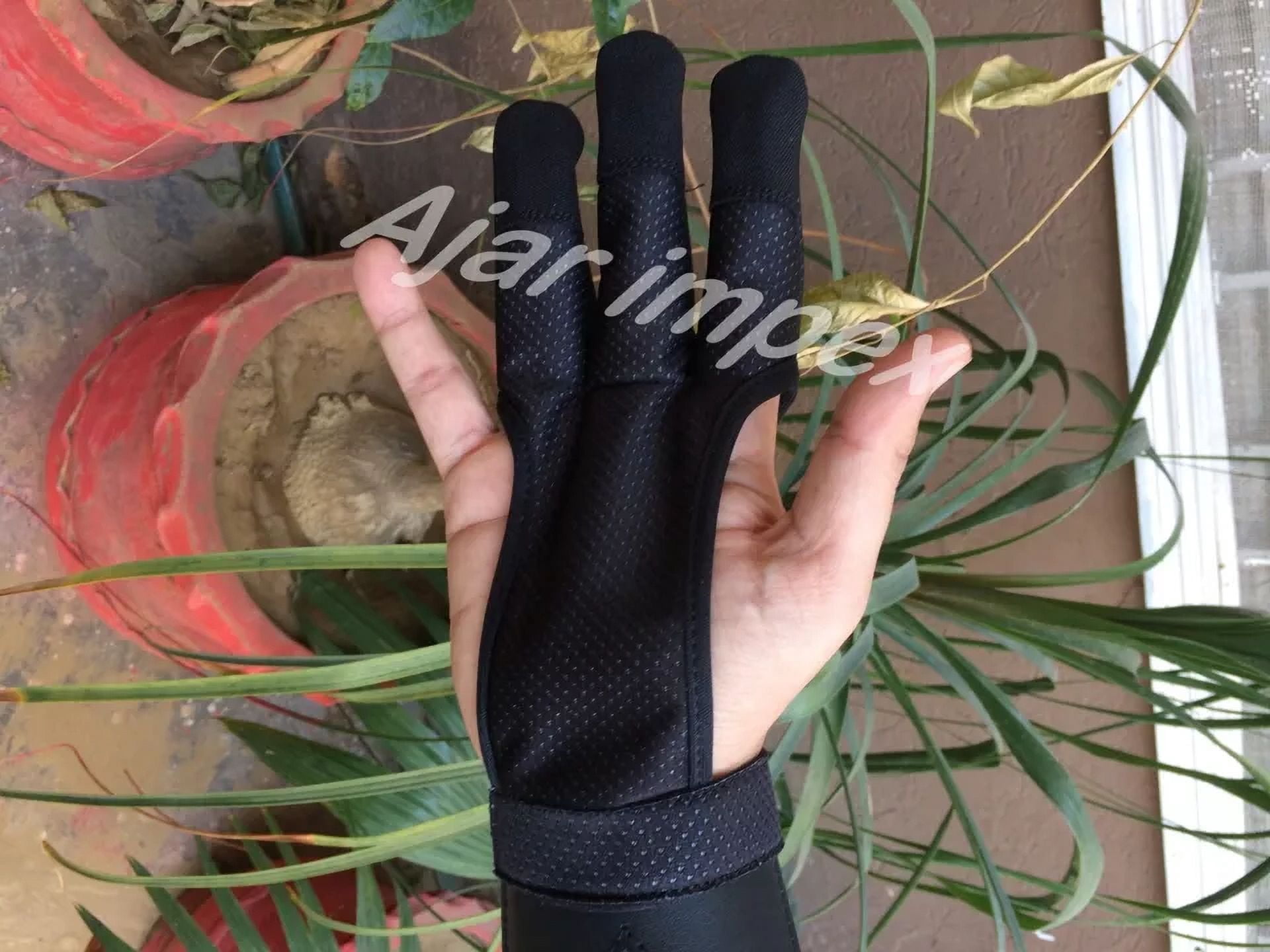 Archers Mesh Shooting 3 Finger Glove, Lightweight, Breathable Archery ...