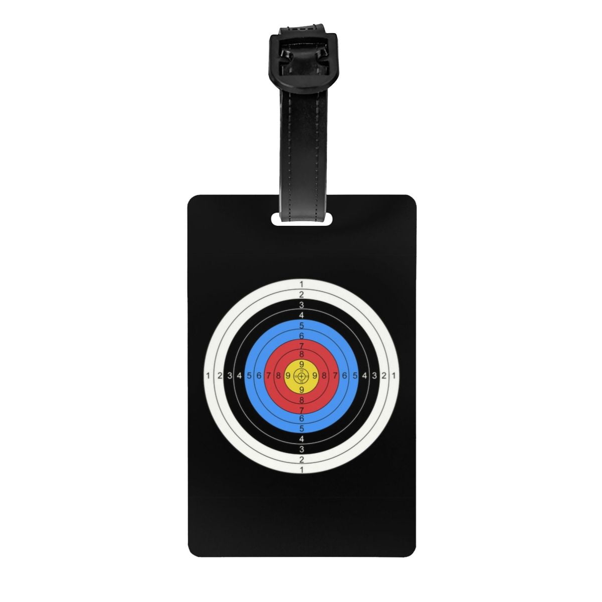 Archery And Gun Range Target Practice Graphic Luggage Tag Name Card ...