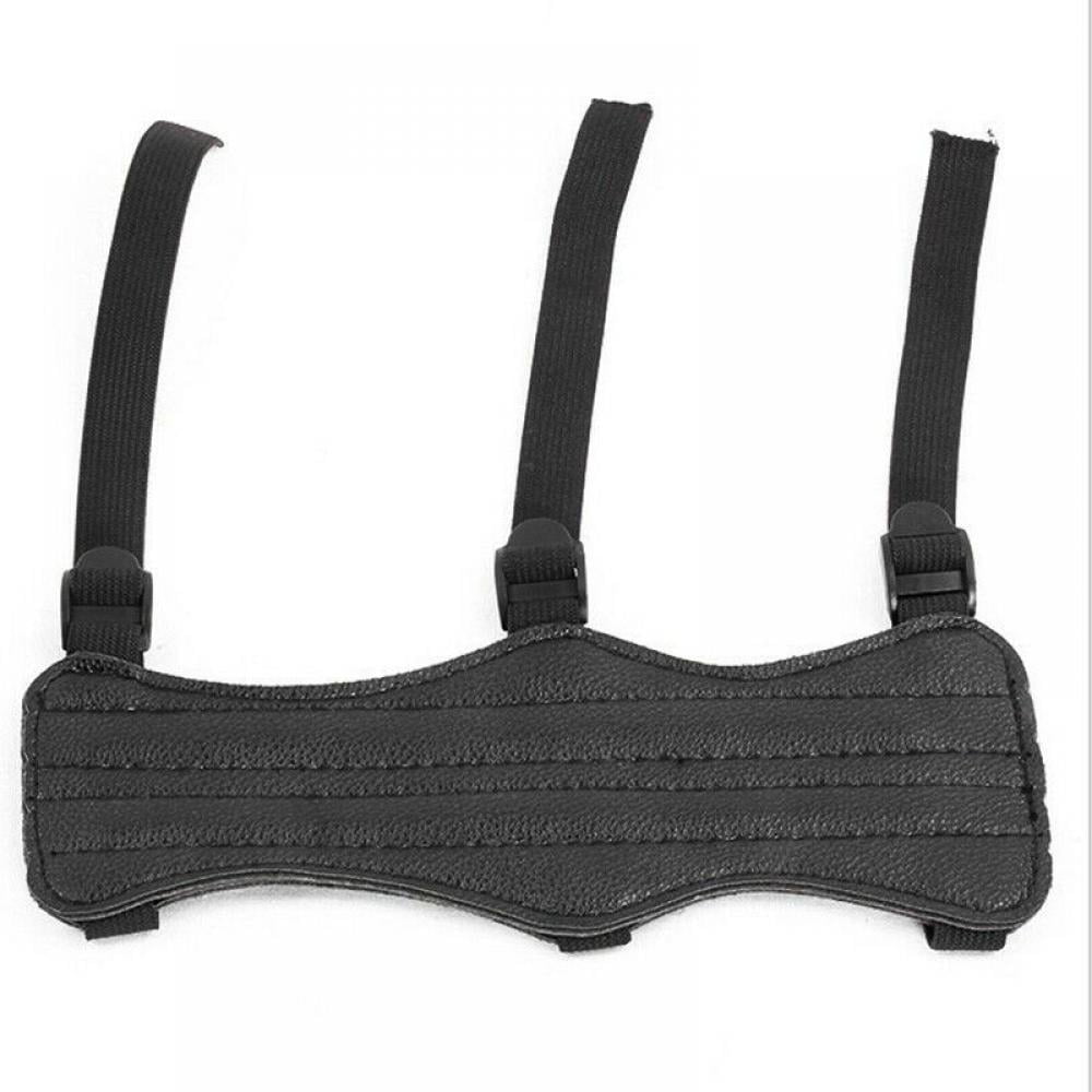Archery Arm Guards Leather Forearm Protector Adjustable Bow Armguard ...