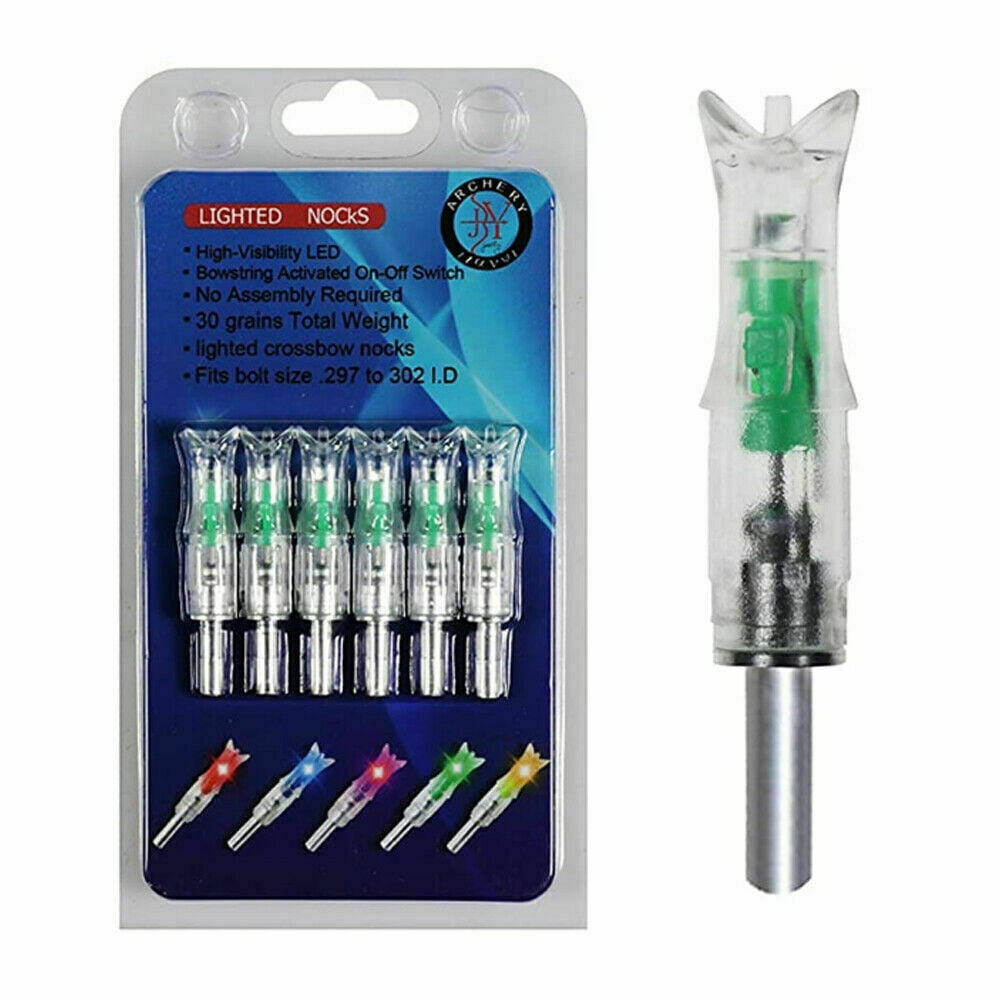 Archery Arrow Automatic LED Lighted Nocks for Crossbow Bolts I.D 0.300 ...