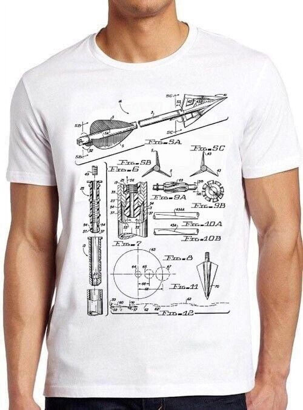 Archery Arrow US Patent Cult Meme Movie Art Drawing Funny Gift Tee T ...