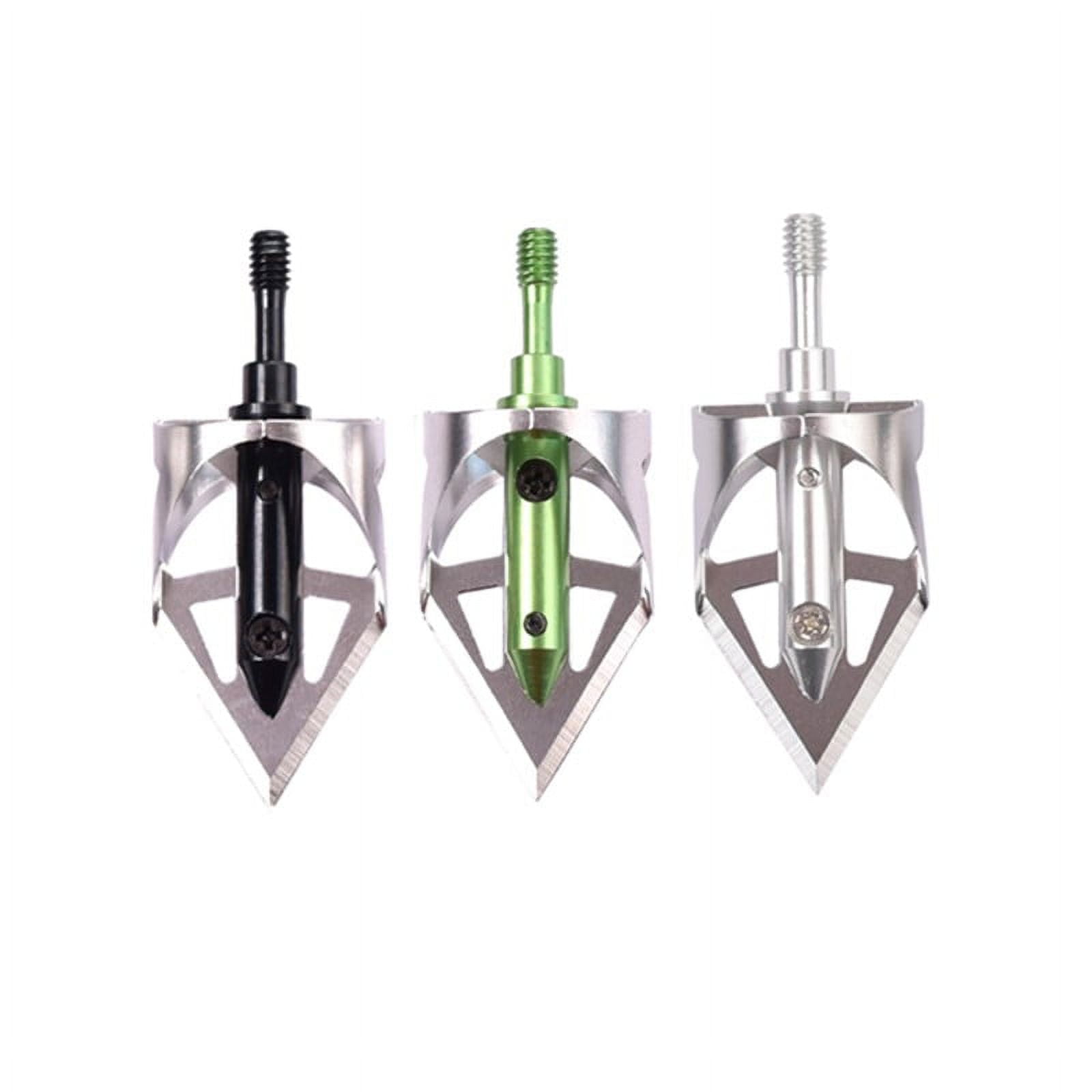 Archery Arrowhead 100 grains Broadheads Round Type Blades for Outdoor ...