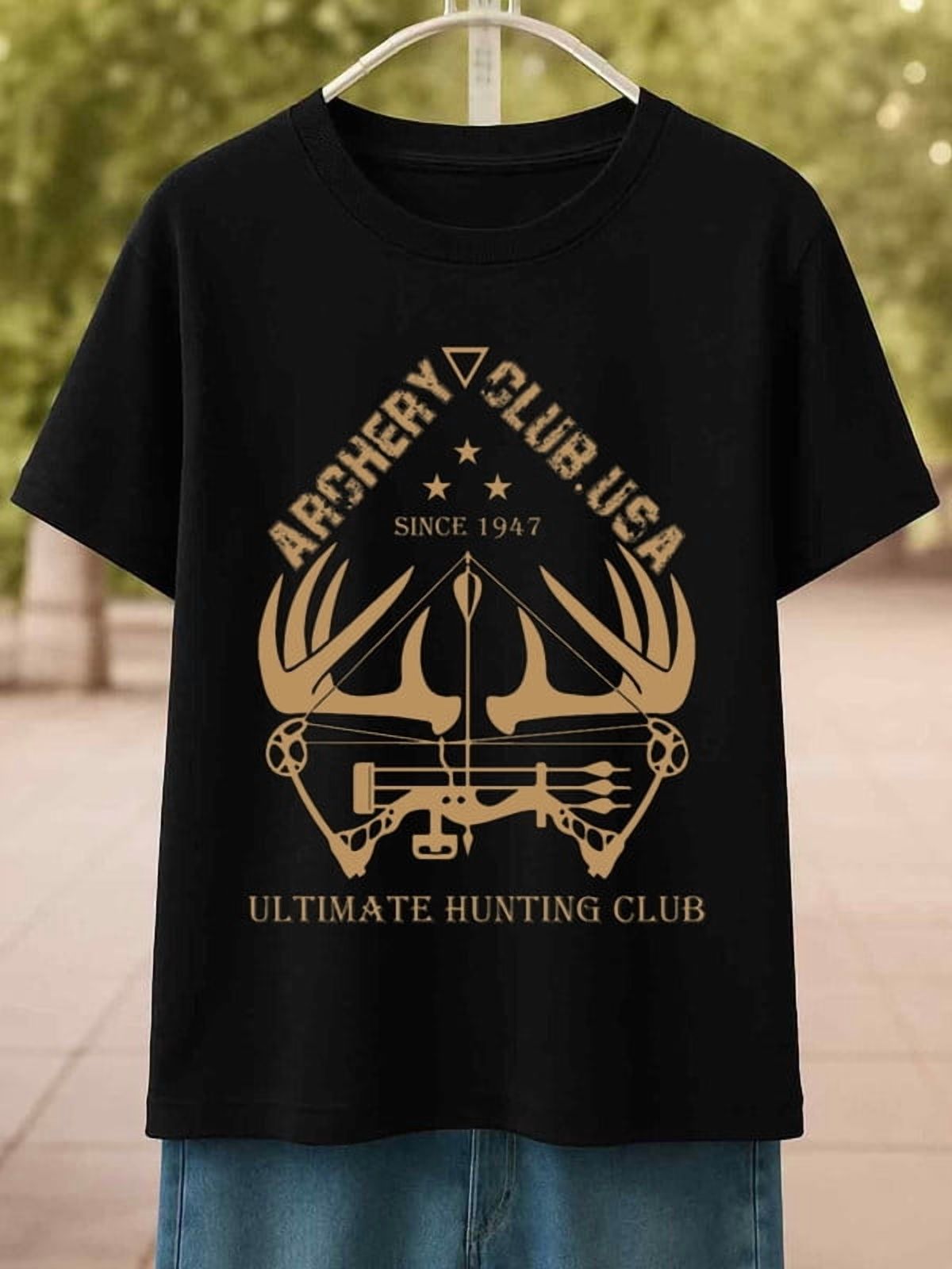 Archery Club Tee Christmas funny t shirts t-shirts men's 180G 100% ...