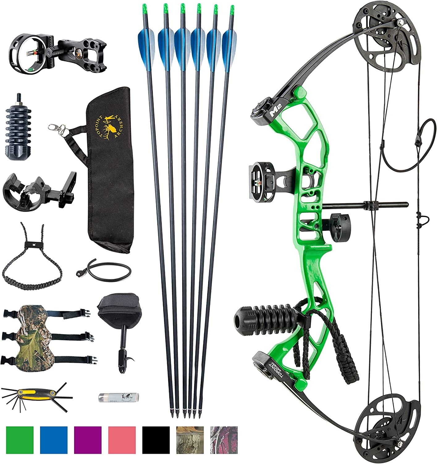 Archery Compound Bow Set for Kids, Youth, Beginners and Adults, 10 ...