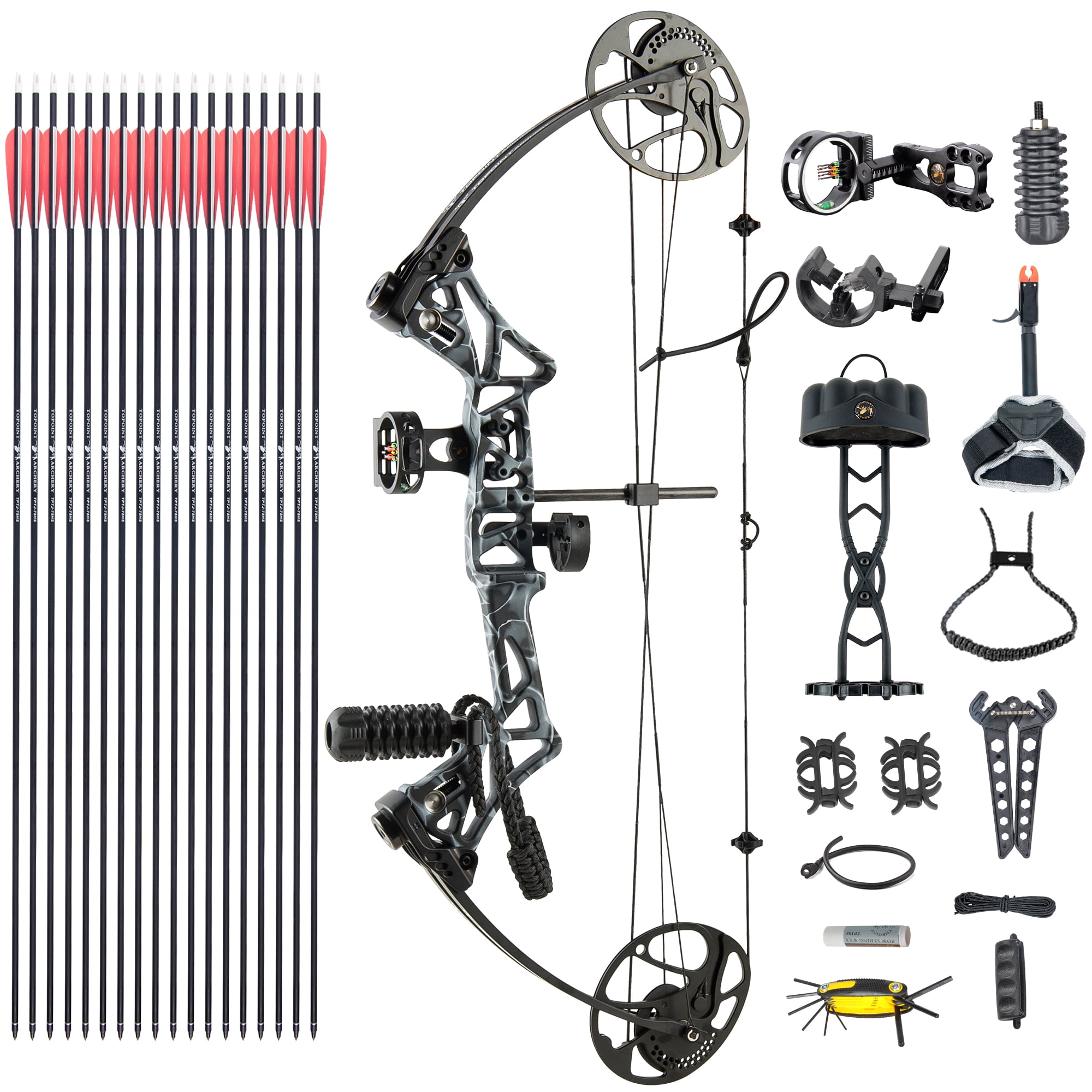 Kingwolfox Archery Compound Bow Right-Handed Youth Hunting Bow ...