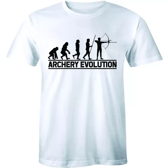 Archery Evolution Funny Archer's Shirt Long Bow Arrows Target Equipment ...
